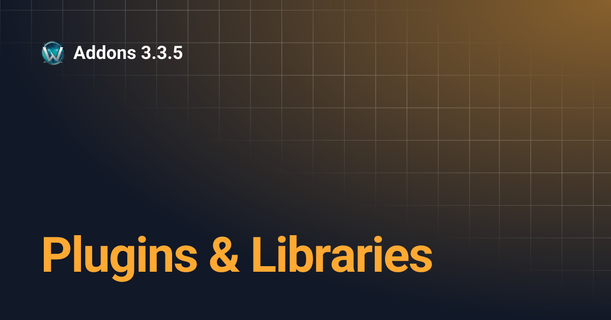 Plugins & Libraries | Addons 3.3.5